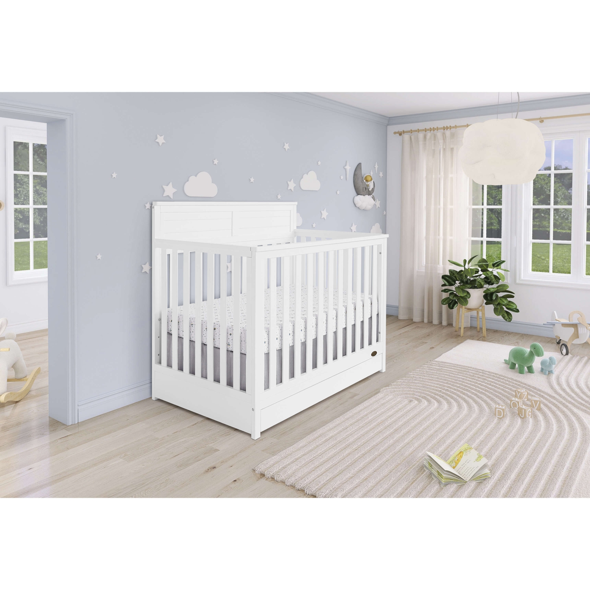 Reign 5 in 1 Convertible Crib with Under Drawer | Dream On Me